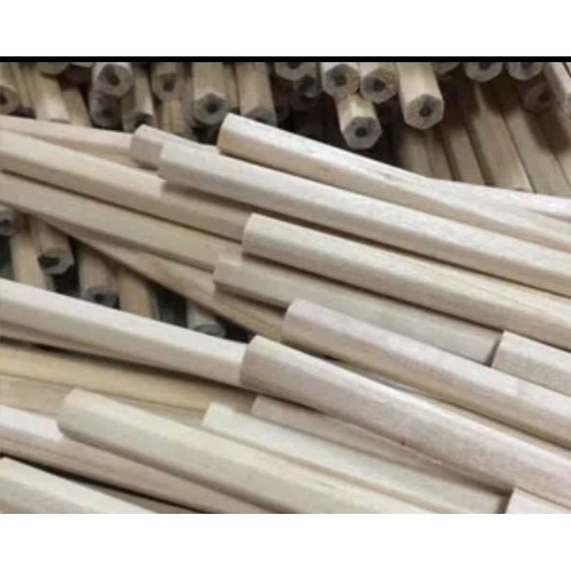 Jual Pensil Polos Kayu Hexagonal 2B 175mm/ Segi Enam Coklat Muda ...