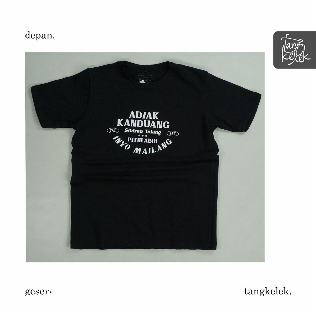 Jual Tangkelek Baju Kaos Adiak Kanduang Sibiran Tulang Warna Hitam ...