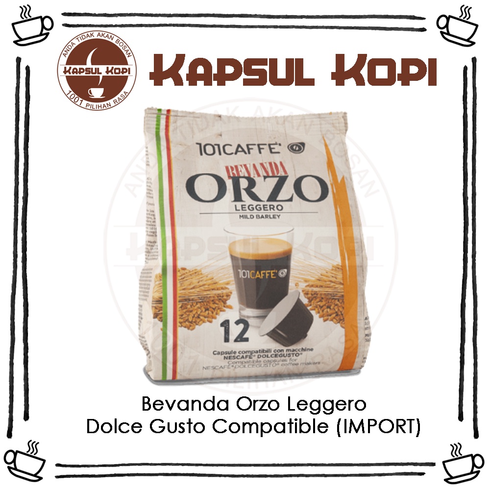 Jual Bevanda Orzo Leggero Kapsul Kopi Import Dolce Gusto Compatible ...