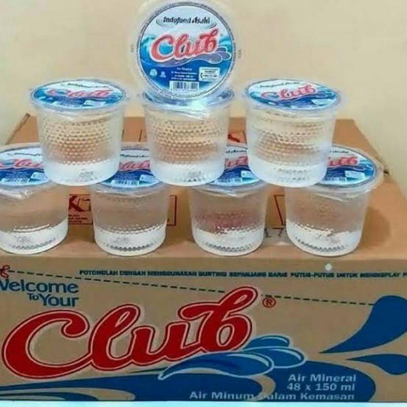 Jual Air mineral club gelas mini 150 ml ( isi48 ) | Shopee Indonesia