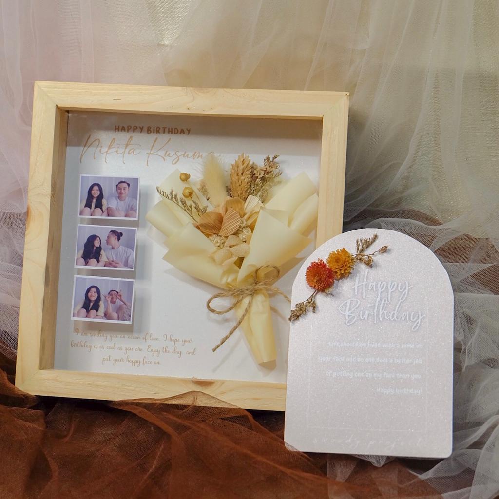 Jual Frame 3D Flower Frame 3D 25X20 Custom / Hadiah Wisuda / Frame ...