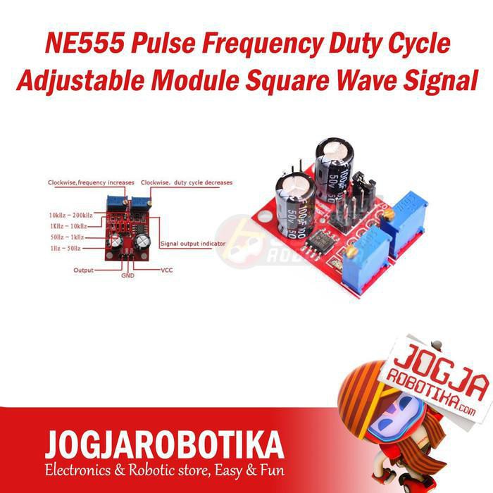 Jual NE555 Pulse Frequency Duty Cycle Adjustable Module Square Wave ...