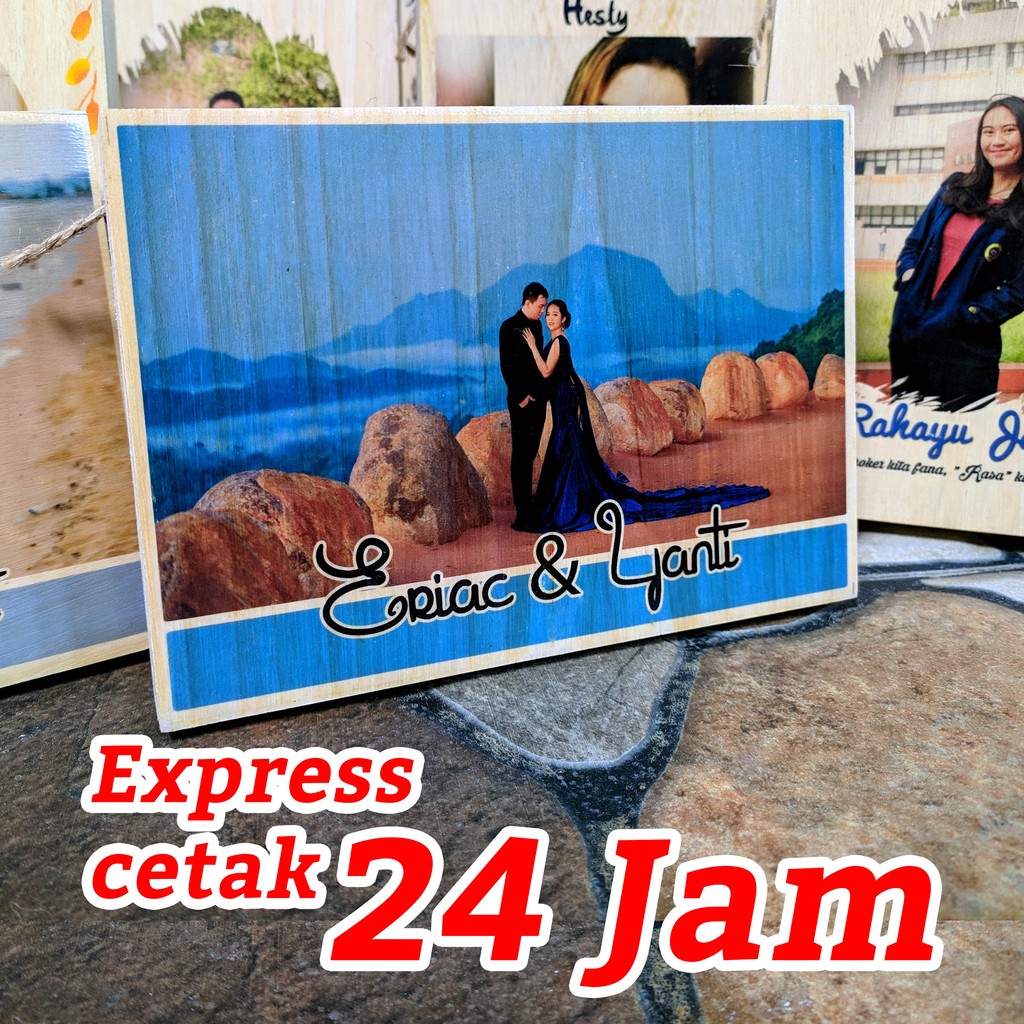 Jual Produksi Express 24 jam Kado Foto Kayu unik, awet untuk kado ulang ...
