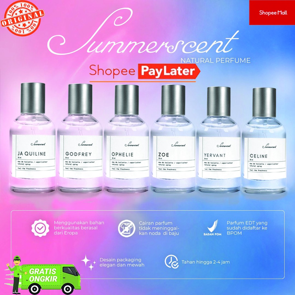 Jual Parfum Ja Quiline Opellie Zoe Godfrey Celline Yervant Parfum Summerscent 35Ml | Shopee ...