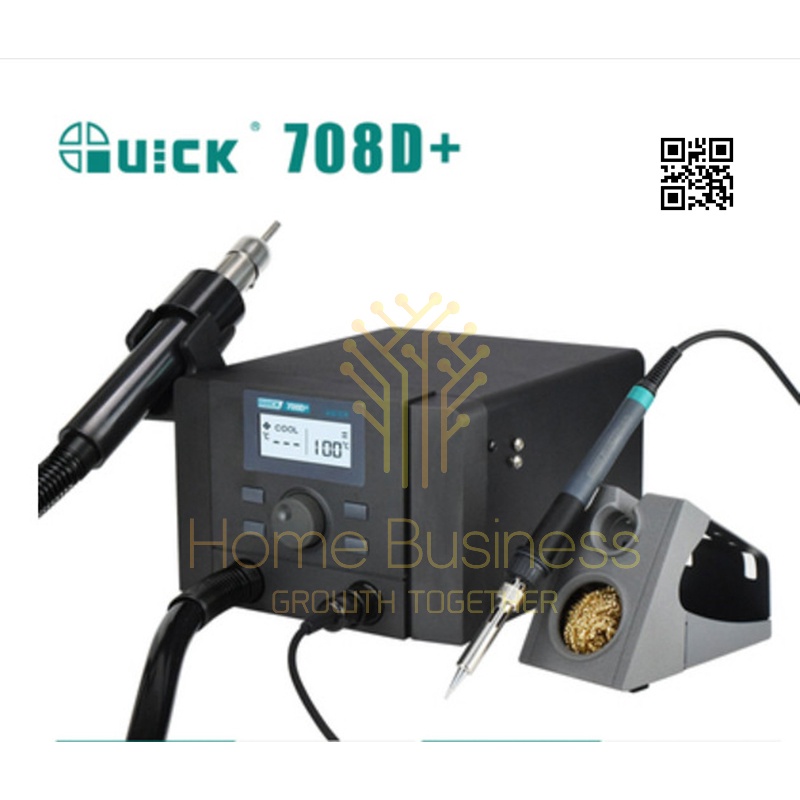 Jual QUICK 708D+ 708 D+ SMD Rework Solder Station Blower Uap 2IN1 ...