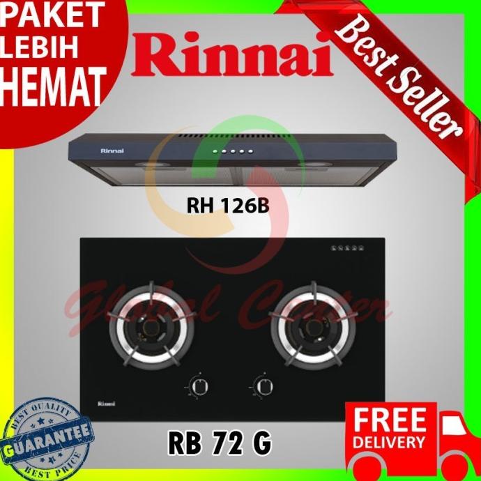 Jual PAKET KOMPOR TANAM RINNAI RB 72 G DAN COOKER HOOD RH 126 B SXDFG25456 | Shopee Indonesia