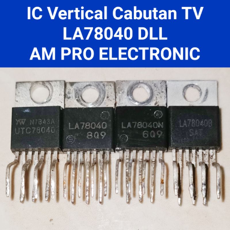 Jual IC LA78040 LA78040N LA 78040 IC Vertical Cabutan TV Vertikal Ori ...