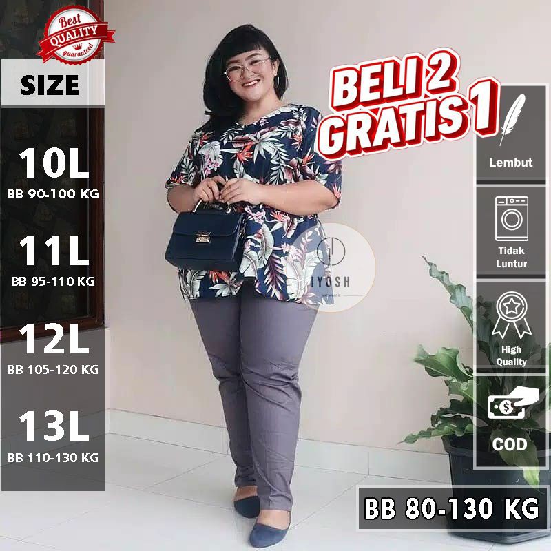 Jual SUPER JUMBO Baggy Pants Premium BB 80 -130 KG 11XL 12XL 13XL Celana Wanita Jumbo Big Size ...