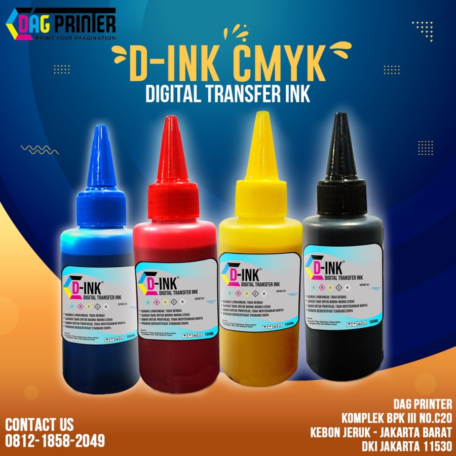 Jual TINTA D INK 1 SET CMYK 100ML | Shopee Indonesia