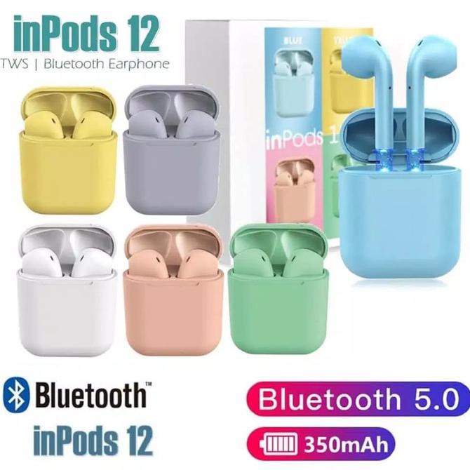 Jual Inpods 12 Tws Wireless Earphone Bluetooth 5.0 Warna Macaron ...