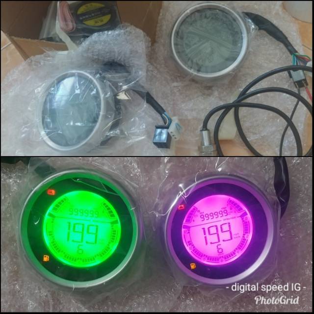 Jual Speedometer 7 warna model ducati scrambler | Shopee Indonesia