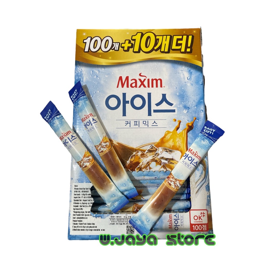Jual Maxim Ice Coffee Mix 100stick | Shopee Indonesia