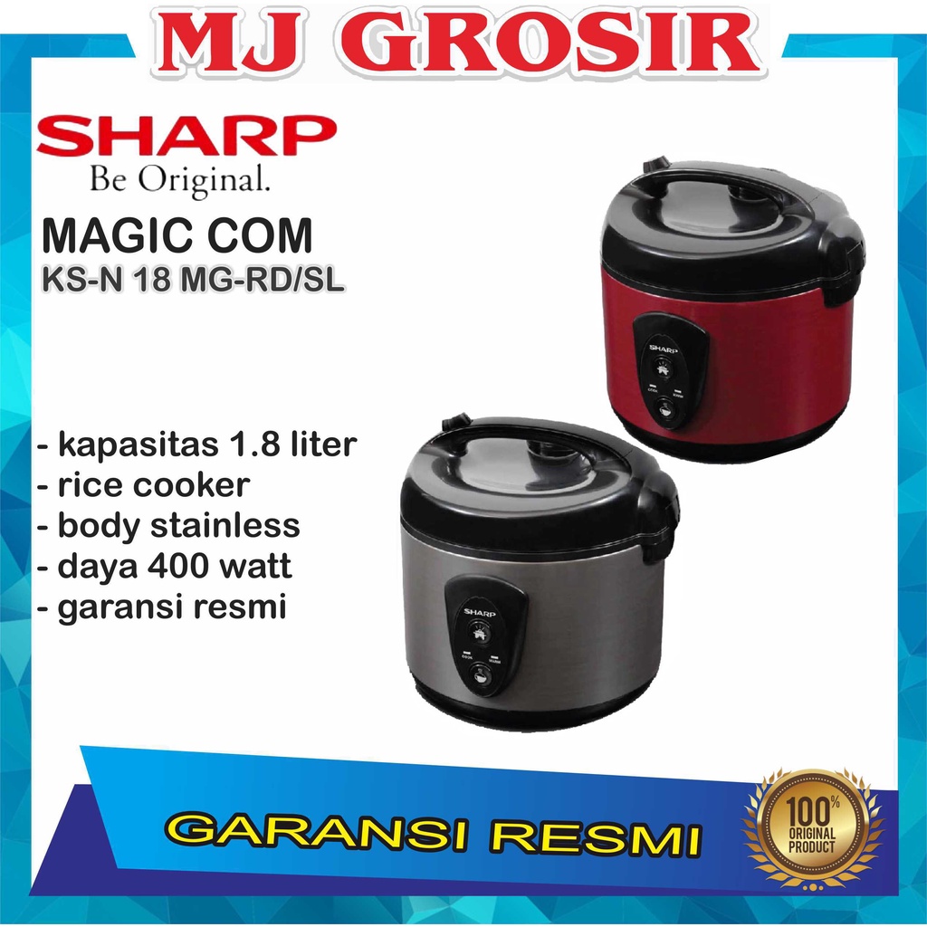 Jual MAGIC COM SHARP KSN 18 MG KS-G 18 MH / 1.8L PENANAK NASI SERBAGUNA | Shopee Indonesia
