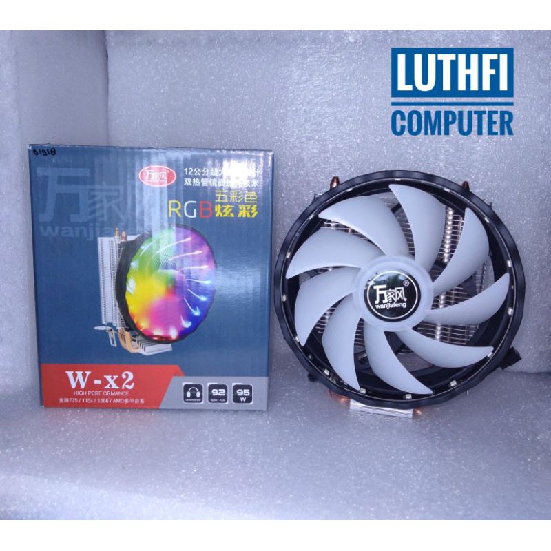 Jual CPU Cooler LED RGB Fan For Intel LGA W-X2 WANJIAFENG -01918 ...