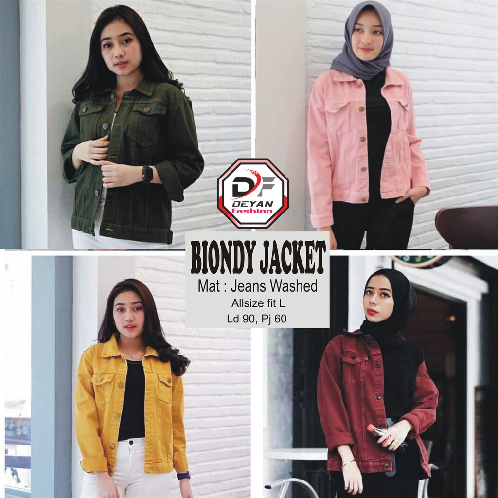 Jual BIONDY JACKET // JAKET JEANS BIONDI | Shopee Indonesia