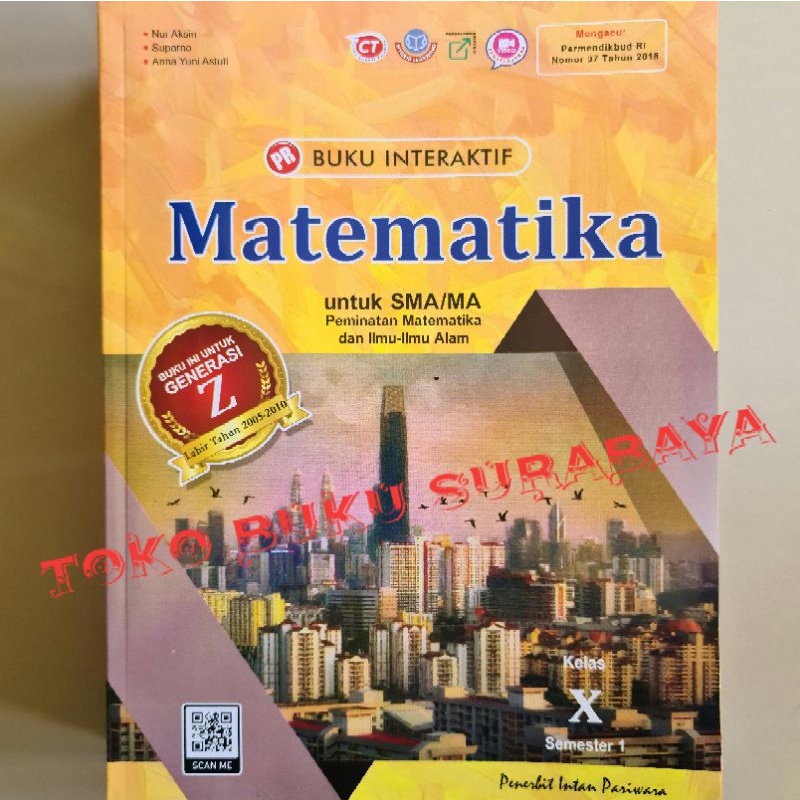 Jual Buku lks pr interaktif matematika peminatan kelas X, 10 semester 1 intan pariwara tahun ...