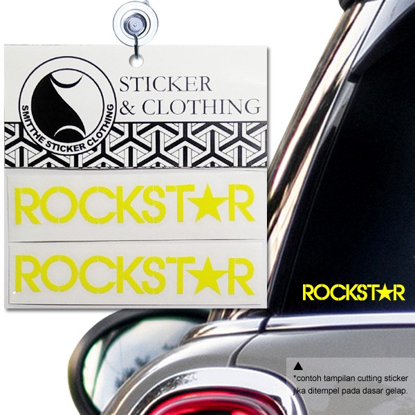 Jual Stiker Rockstar Logo Cutting Sticker untuk aksesoris Motor Mobil ...