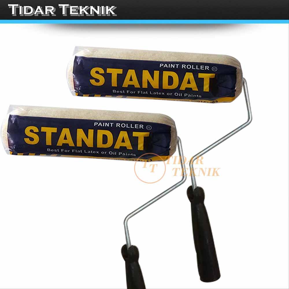 Jual Kuas Rol Roll Cat Tembok Bulu busa 9 " inch | Shopee Indonesia
