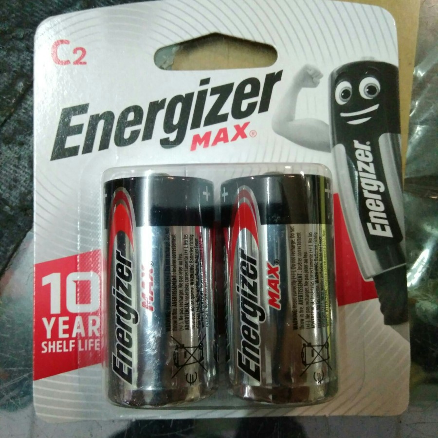 Jual Baterai Energizer max tipe C 2 pcs | Shopee Indonesia