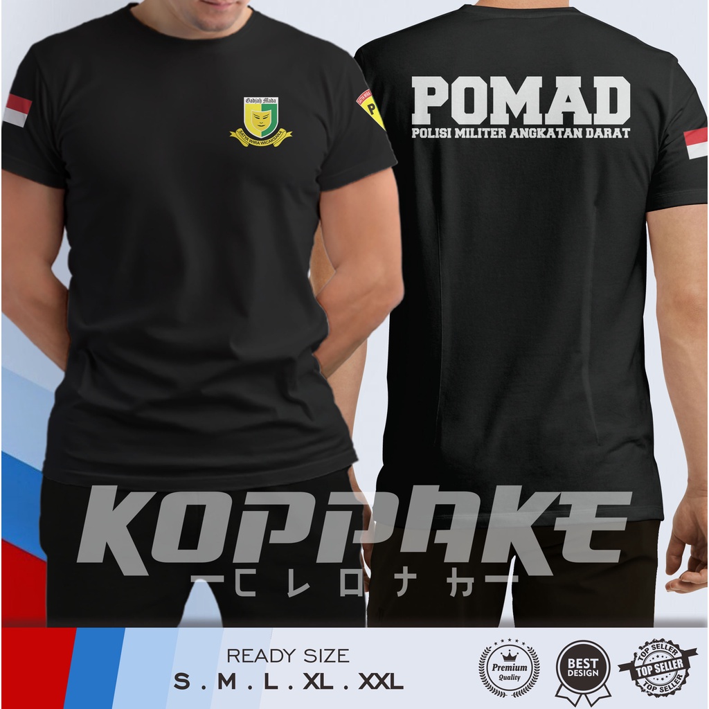 Jual Kaos POMAD Polisi Militer Angkatan Darat Baju Distro | Shopee Indonesia