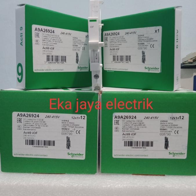 Jual auxiliary Schneider A9A26924 Acti 9 kontak bantu iOF-1 C/O AC/DC ...