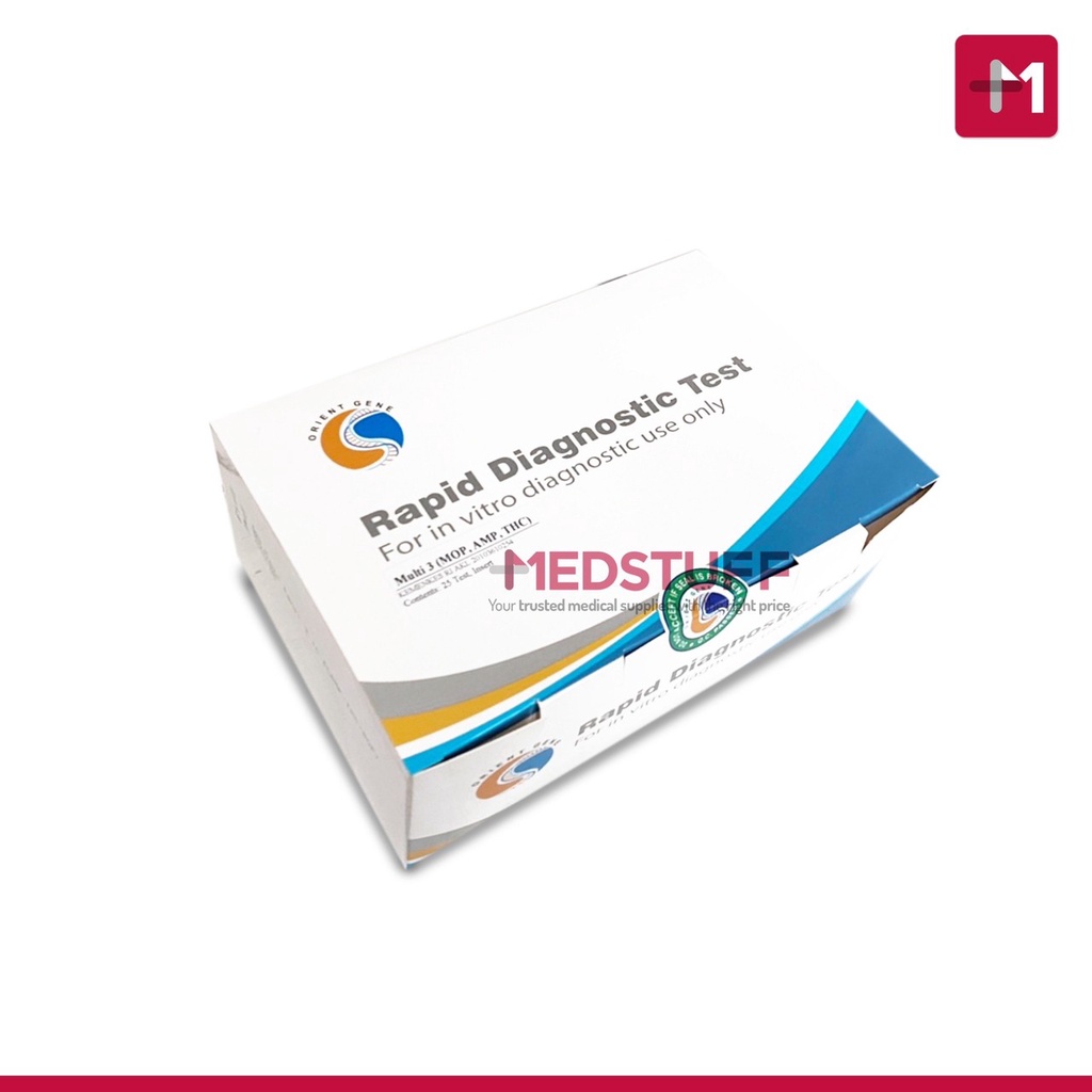Jual Alat Tes Multi Drug 3 Panel ORIENT GENE Drugs Abuse Test | Shopee ...