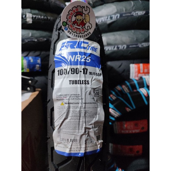 Jual ( RING 17 ) IRC NR25 100/90-17 Tubles Verza, New Mega Pro FREE ...
