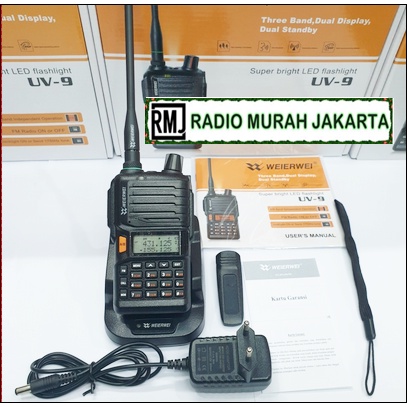 Jual NEW HT WEIERWEI UV 9 UV9 UV-9 HT WEIRWEI UV 9 DUALBAND ORIGINAL ...
