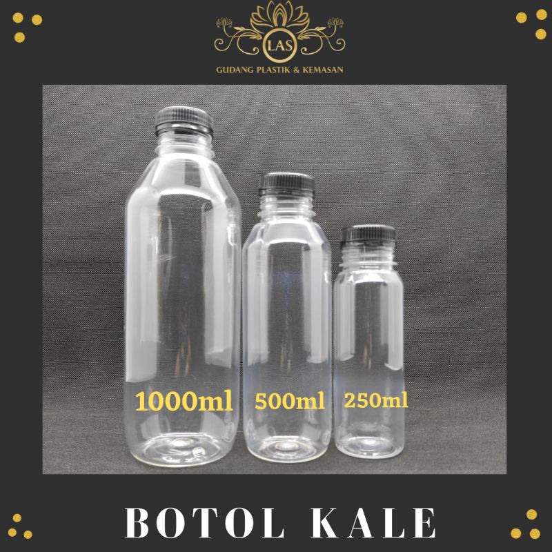 Jual Botol Kopi / Botol Kale / Botol Jus / Botol Kekinian 250ml Premium ...