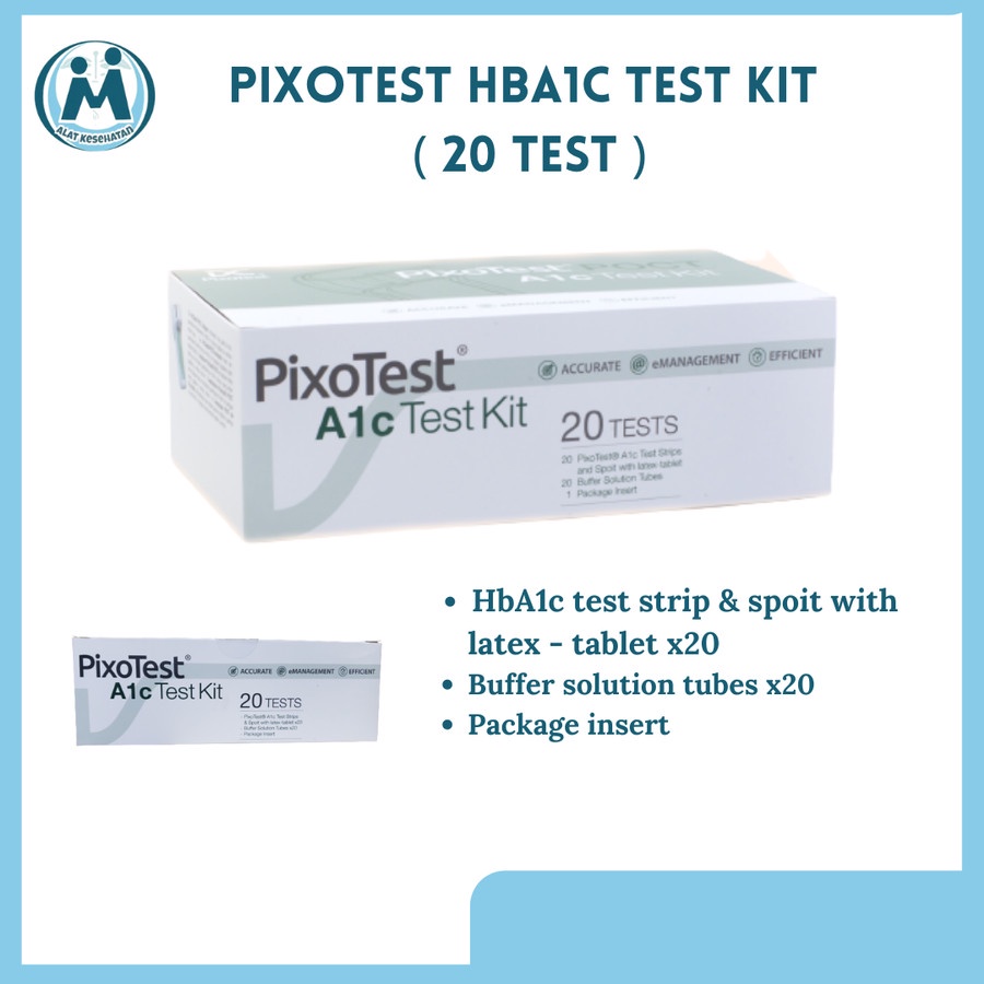 Jual Pixotest HbA1c Kit 20 tests Pixotest A1c test Kit GEA | Shopee ...