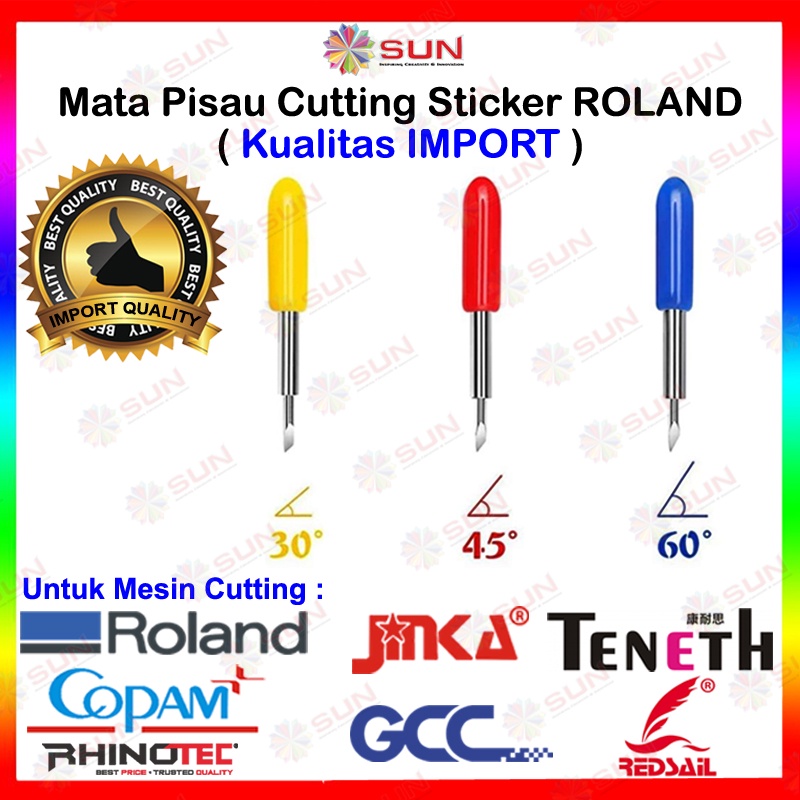 Jual Mata Pisau Import Mesin Cutting Sticker Roland Jinka Teneth Rhinotec Redsail Copam Harizo ...