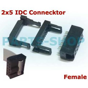 Jual Idc Female 2X5 10 Pin 10P 2.54Mm Box Header Connector/Konektor 2*5 ...