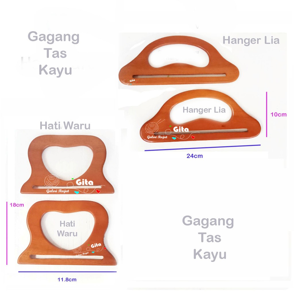 Jual Handle Tas Kayu/Gagang Tas Kayu | Shopee Indonesia