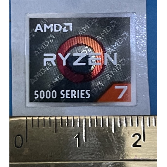 Jual Sticker stiker logo Amd Ryzen 7 5000 Series thn 2022 ori | Shopee ...