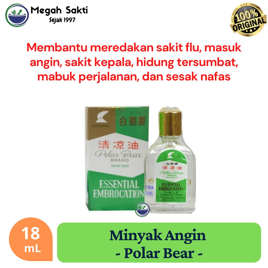 Jual Megah Sakti - Polar Bear Brand Essential Embrocation (Minyak Angin ...