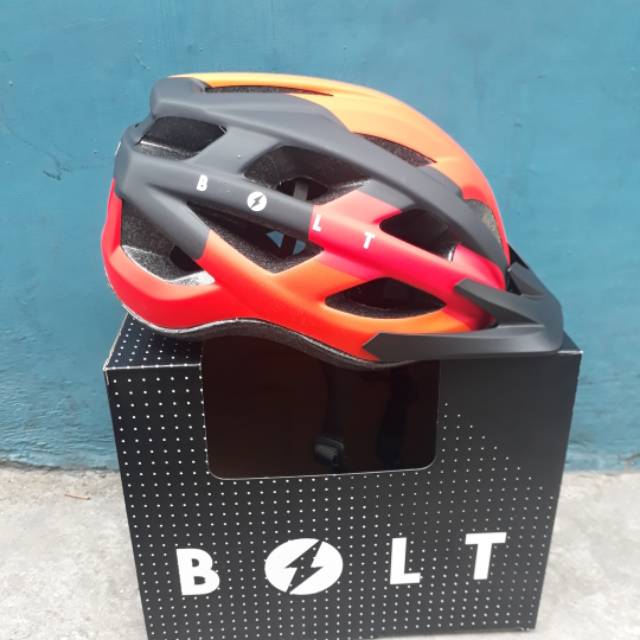 Jual Helm Bolt matt Red black size L produk by Polygon | Shopee Indonesia