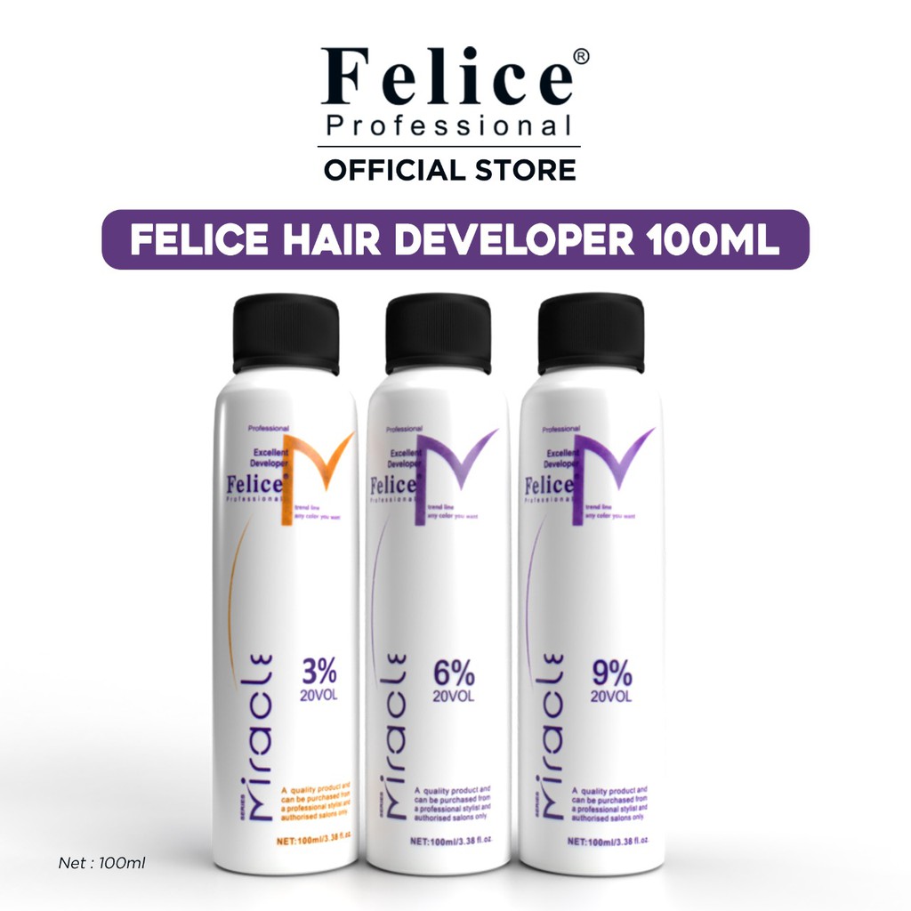 Jual Felice Professional Hair Developer 100ml (3%, 6%,9%,12%) | Shopee ...