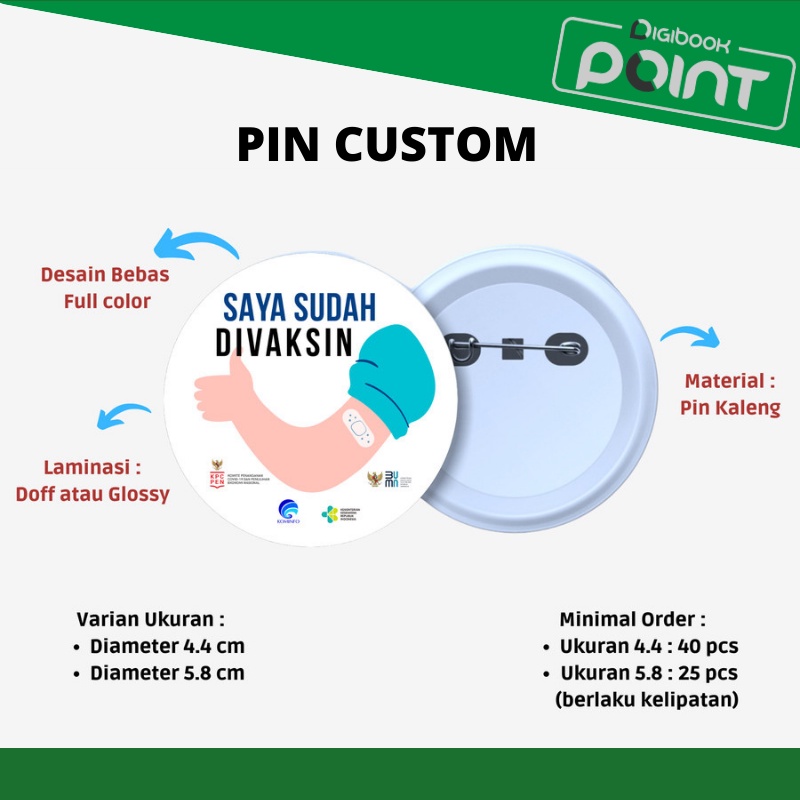 Jual Cetak pin peniti ukuran 58 mm termurah bisa desain custom suka ...