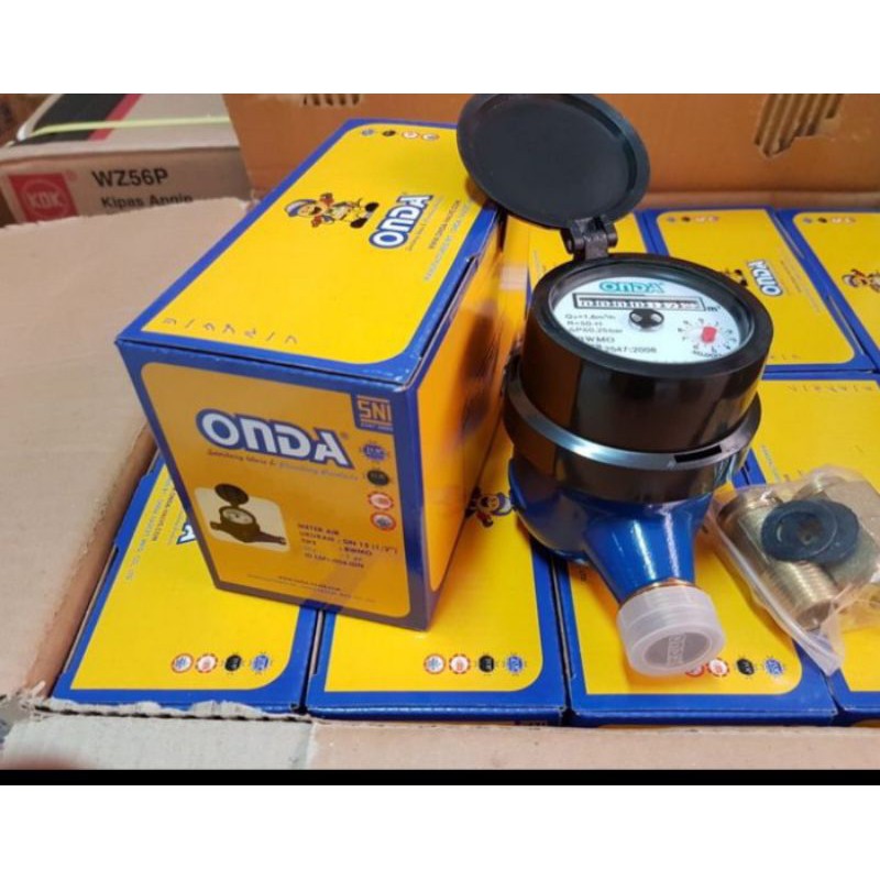 Jual Meteran Air Water Meter Onda Brass 1/2 inch | Shopee Indonesia