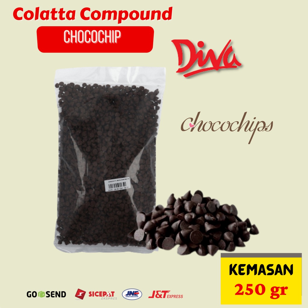 Jual Colatta Chocochip 500gr / Colatta Choco Chip Compound / Chip ...