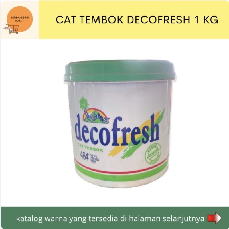 Jual CAT TEMBOK DECOFRESH 1 kg | Shopee Indonesia