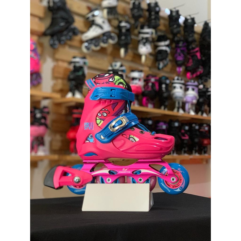 Jual Sepatu Roda Anak Inline Skate Freestyle Z0 Pink | Shopee Indonesia