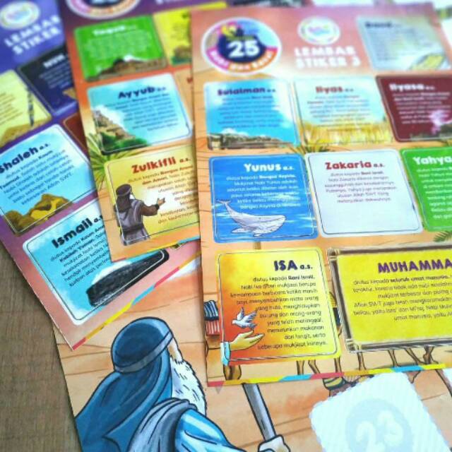 Jual POSTER STIKER 25 NABI & RASUL | Shopee Indonesia