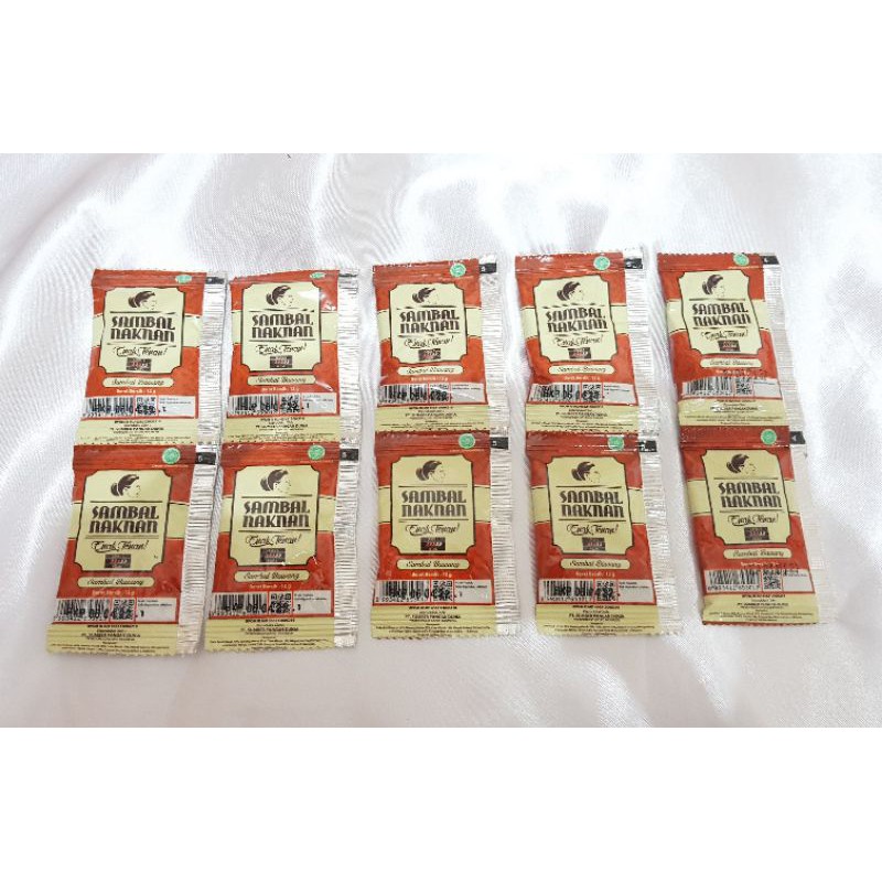 Jual Naknan Sachet isi 10pcs sachet sambal bawang kita semua | Shopee ...
