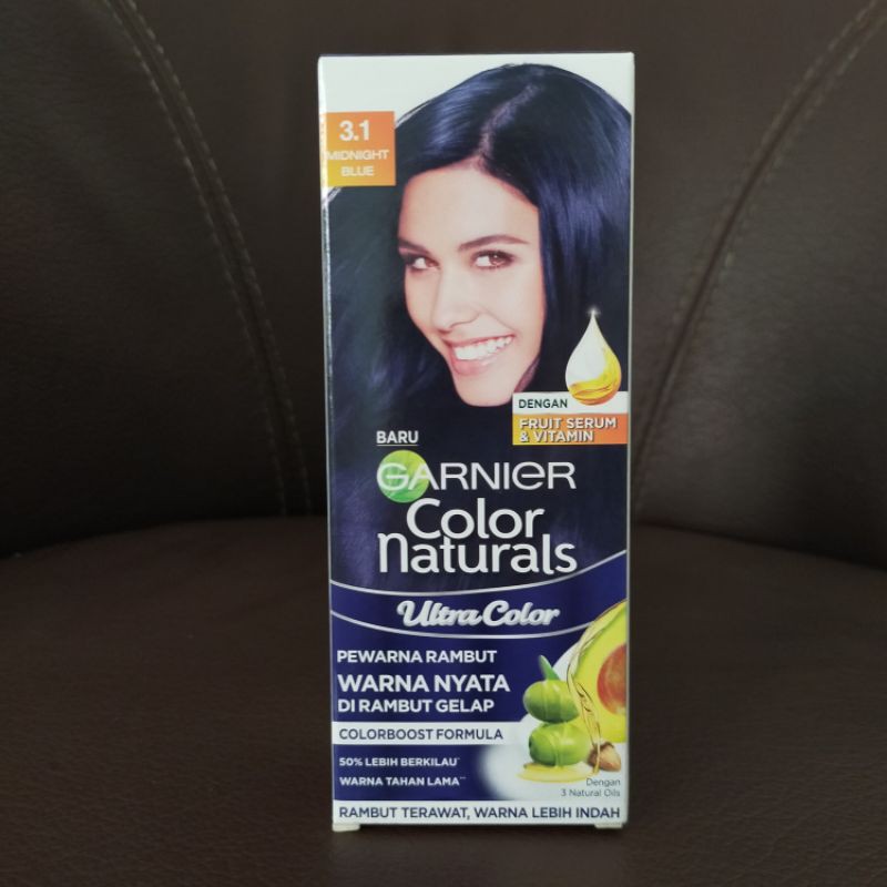 Jual GARNIER COLOR NATURALS 3.1 MIDNIGHT BLUE CAT PEWARNA SEMIR RAMBUT ...