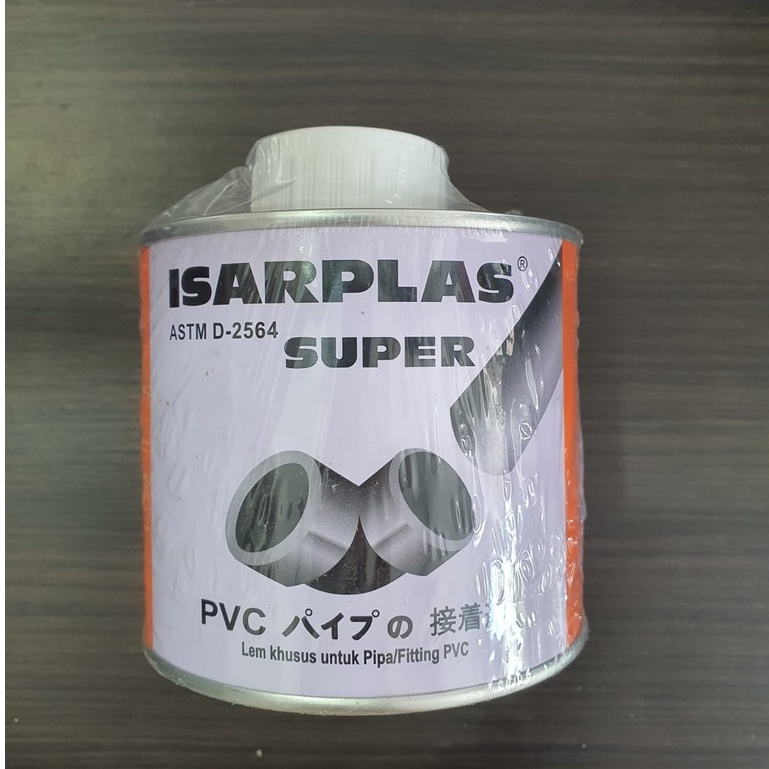 Jual LEM PIPA PVC ISARPLAS KALENG 400GR / LEM PIPA PARALON ISARPLAS | Shopee Indonesia
