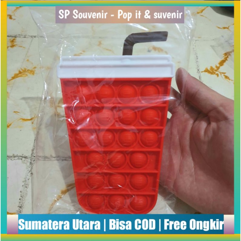 Jual Pop It Minuman Merah Premium Emboss | Mainan Popit Aneka Bentuk ...