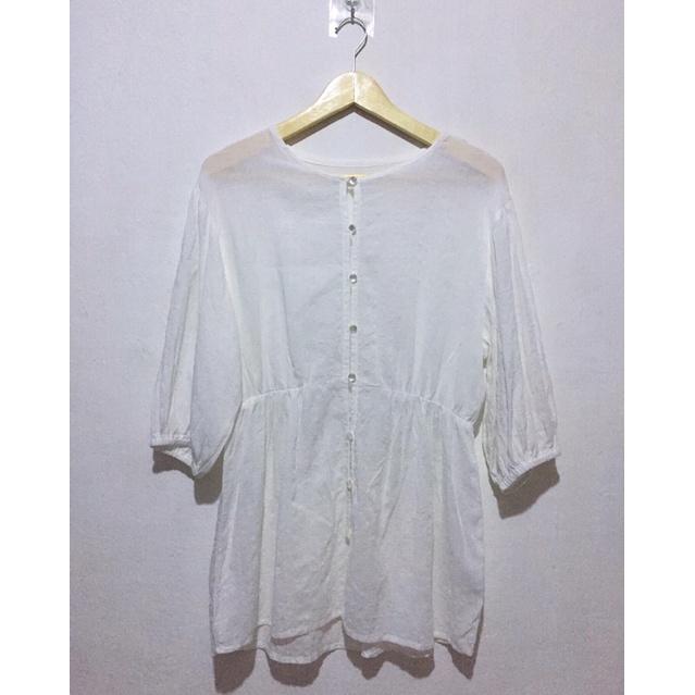 Jual White Blouse (Blus Putih) | Shopee Indonesia