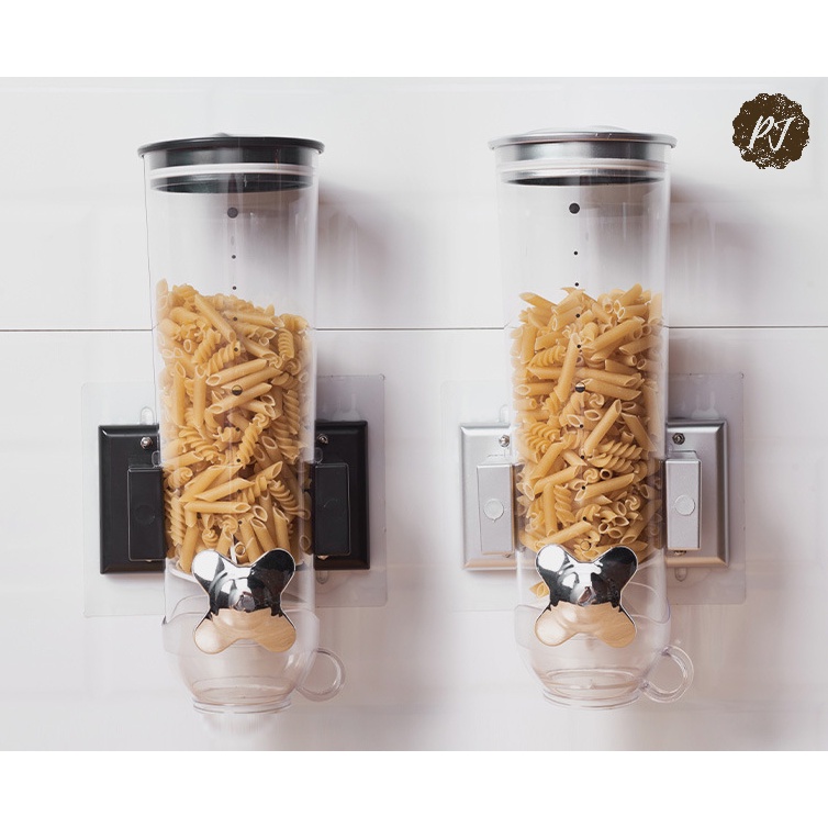 Jual Single Wall Mounted Cereal Dispenser / Tempat Biji Kopi Beras ...