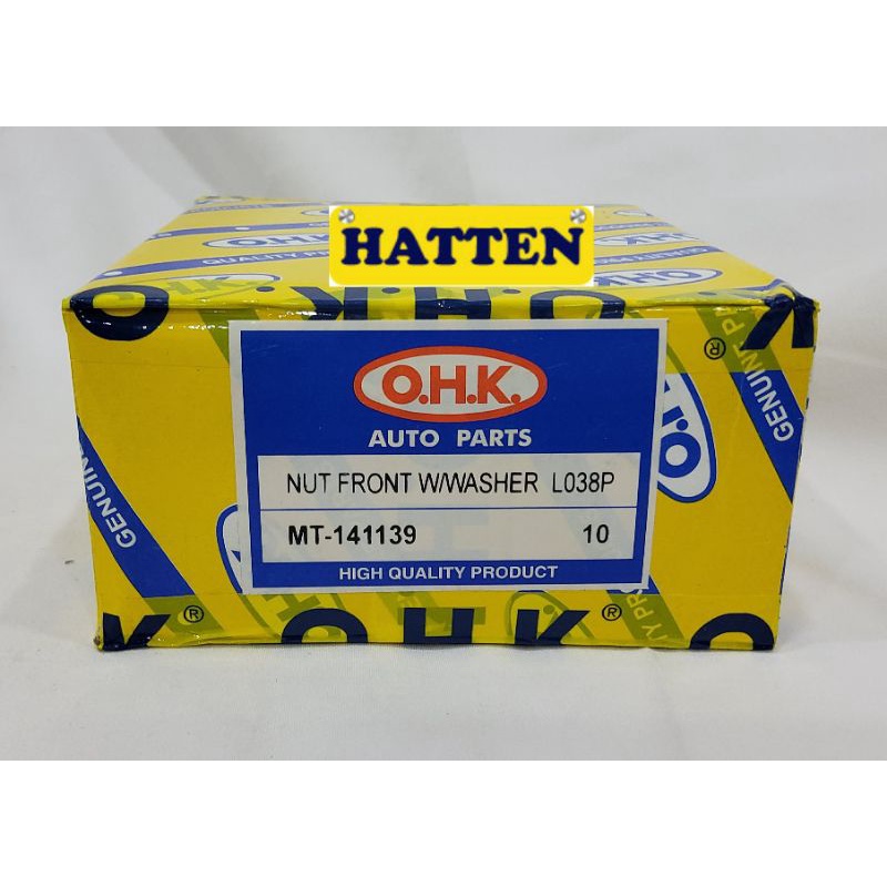 Jual MUR AS DEPAN + PLAT / NUT FRONT W/WASHER / MT141139 / L038 / OHK | Shopee Indonesia